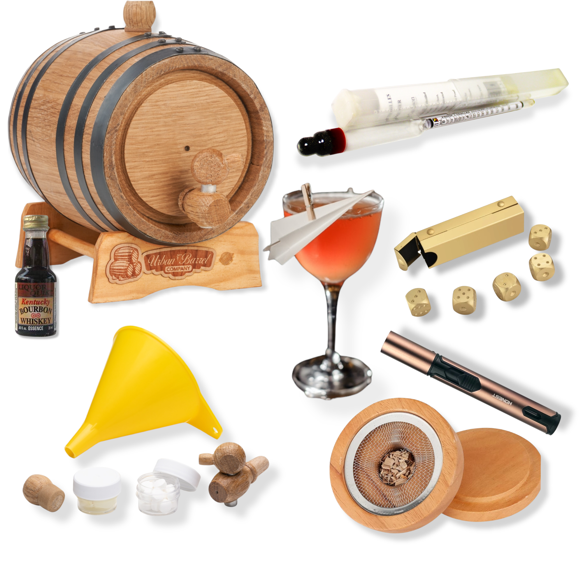 1L Oak Aging Barrel Gift Set | Cocktail Aging Kit – Urban Barrel Company